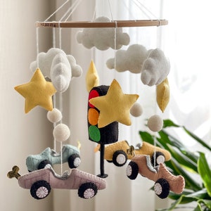 Cars Crib Mobile Sports Cars Baby Mobile Felt Mobile Baby Boy Mobile ...