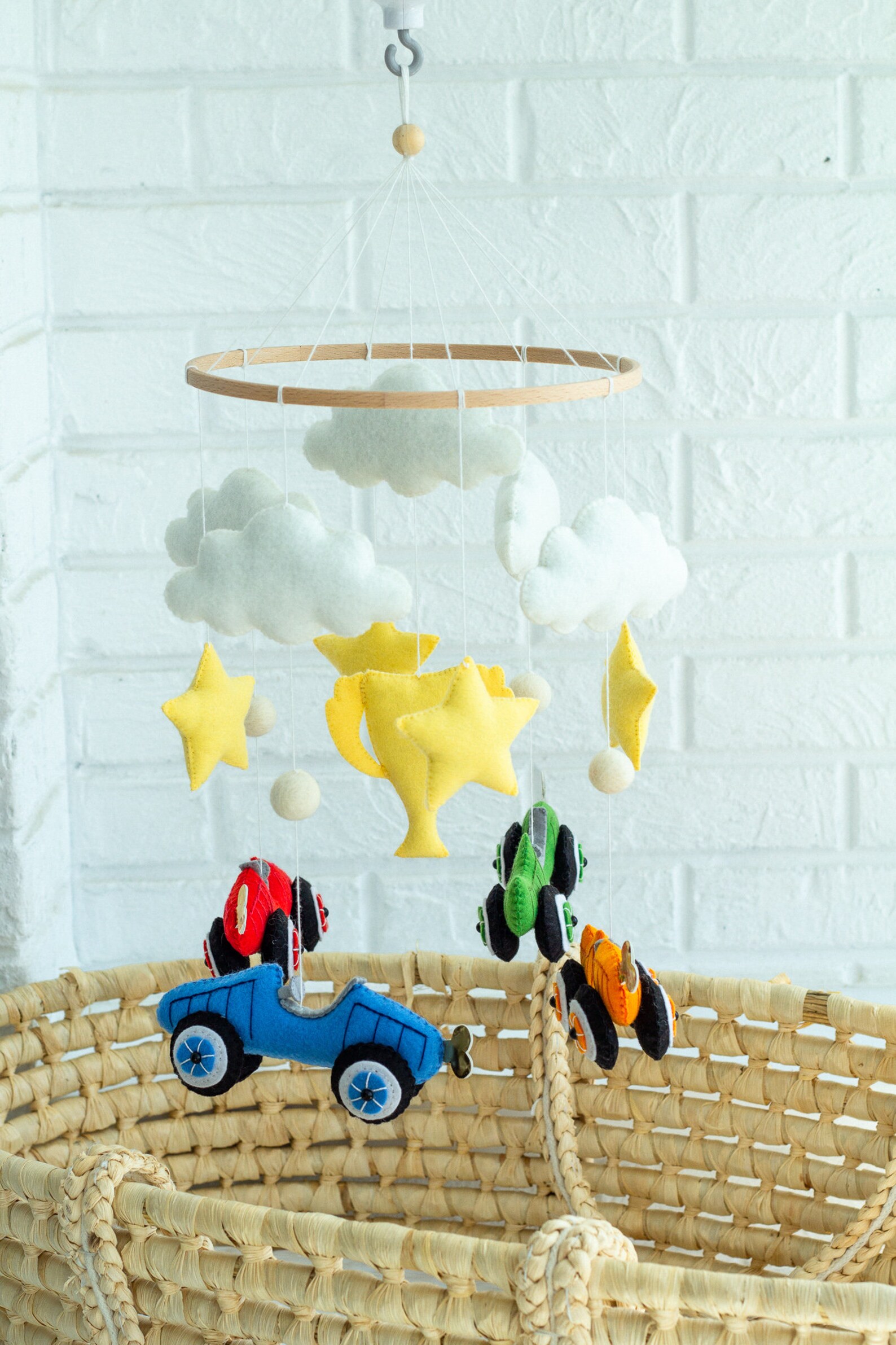Racing Cars Mobile Sports Cars Crib Mobile Felt Mobile Baby Boy Mobile ...