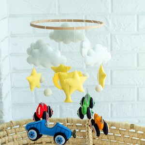 Racing Cars Mobile Sports Cars Crib Mobile Felt Mobile Baby Boy Mobile ...