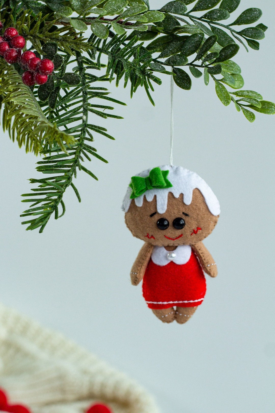 Christmas Ornaments Gingerbread Girl Ornament Christmas Gingerbread ...