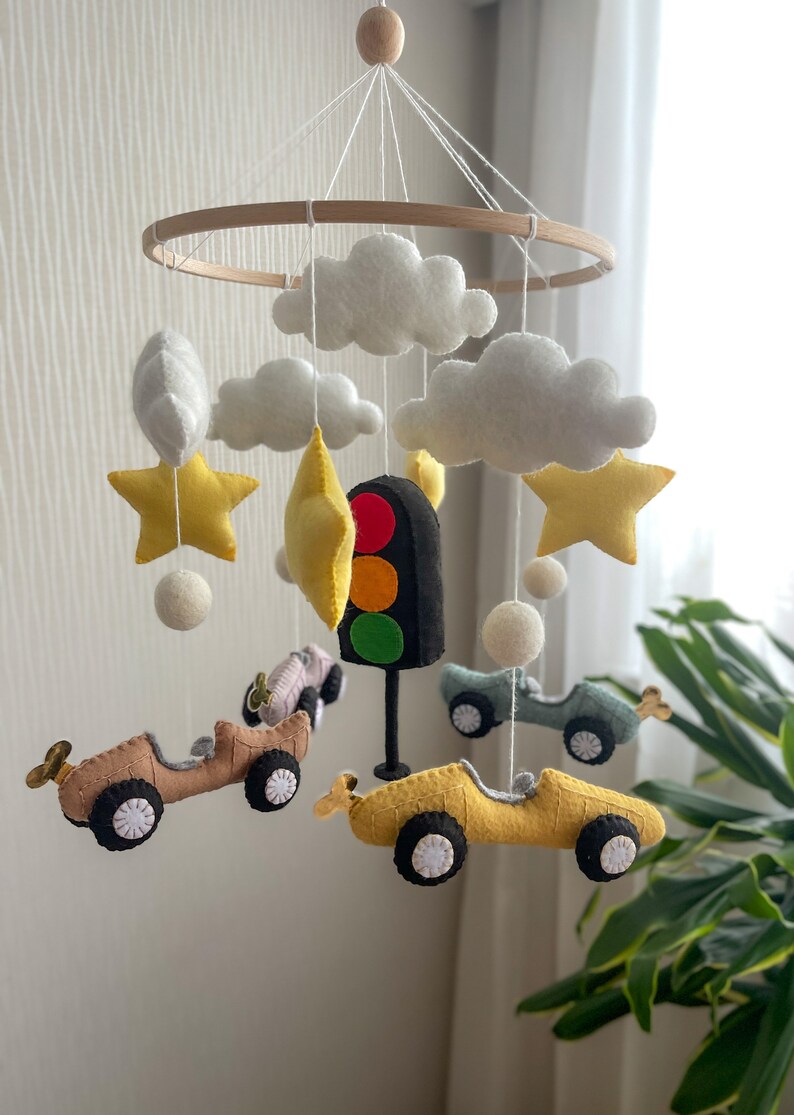 Cars Crib Mobile Sports Cars Baby Mobile Felt Mobile Baby Boy Mobile ...