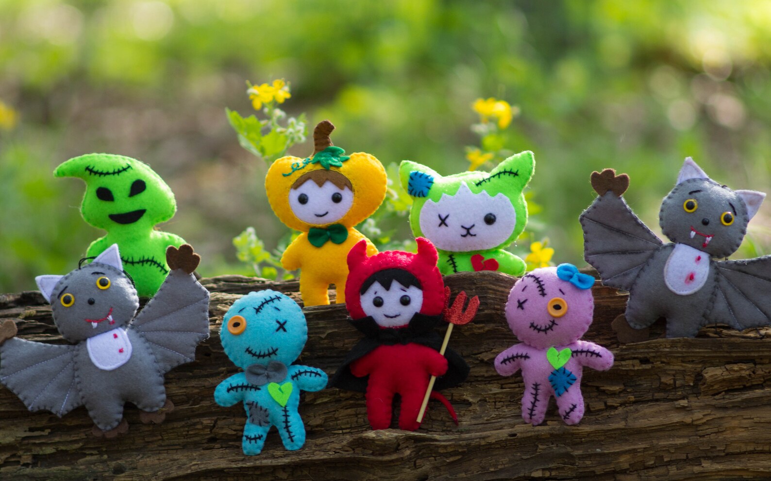 Zombie Set of 2 Little Zombie Girl and Boy Halloween - Etsy