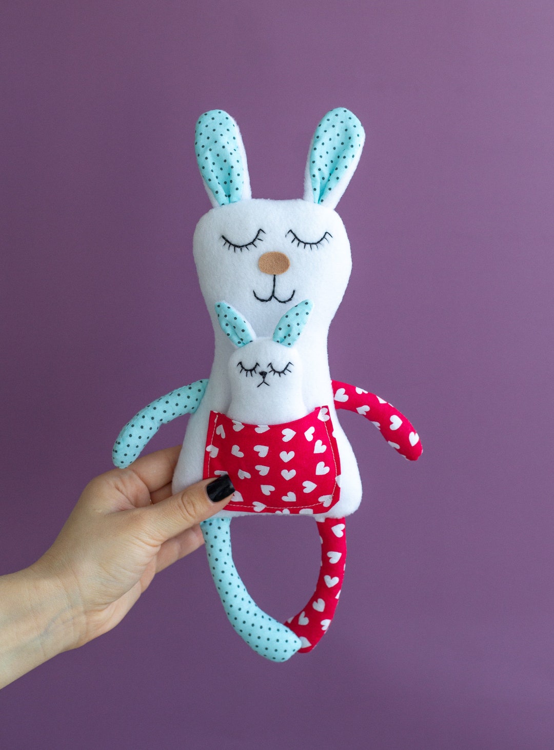 Bunny Toy Soft Bunny Stuffed Animal Plush Animals New Baby Gift, Baby ...