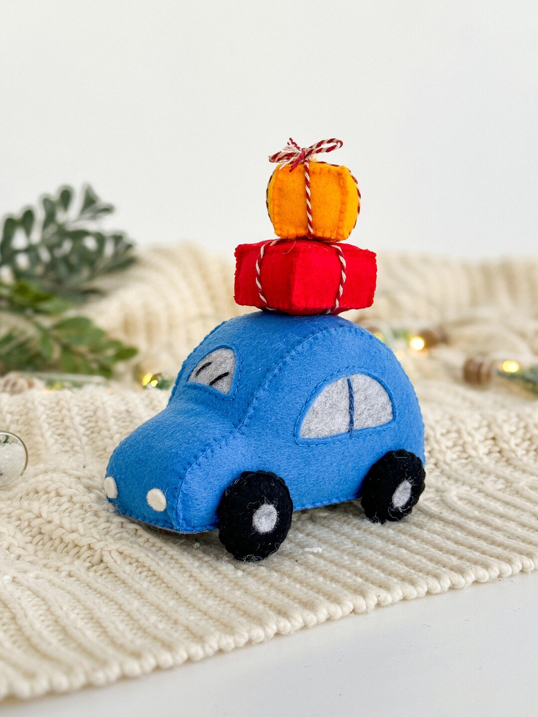 Car Christmas Ornament, Personalized Christmas Ornament, Car Toy Baby ...