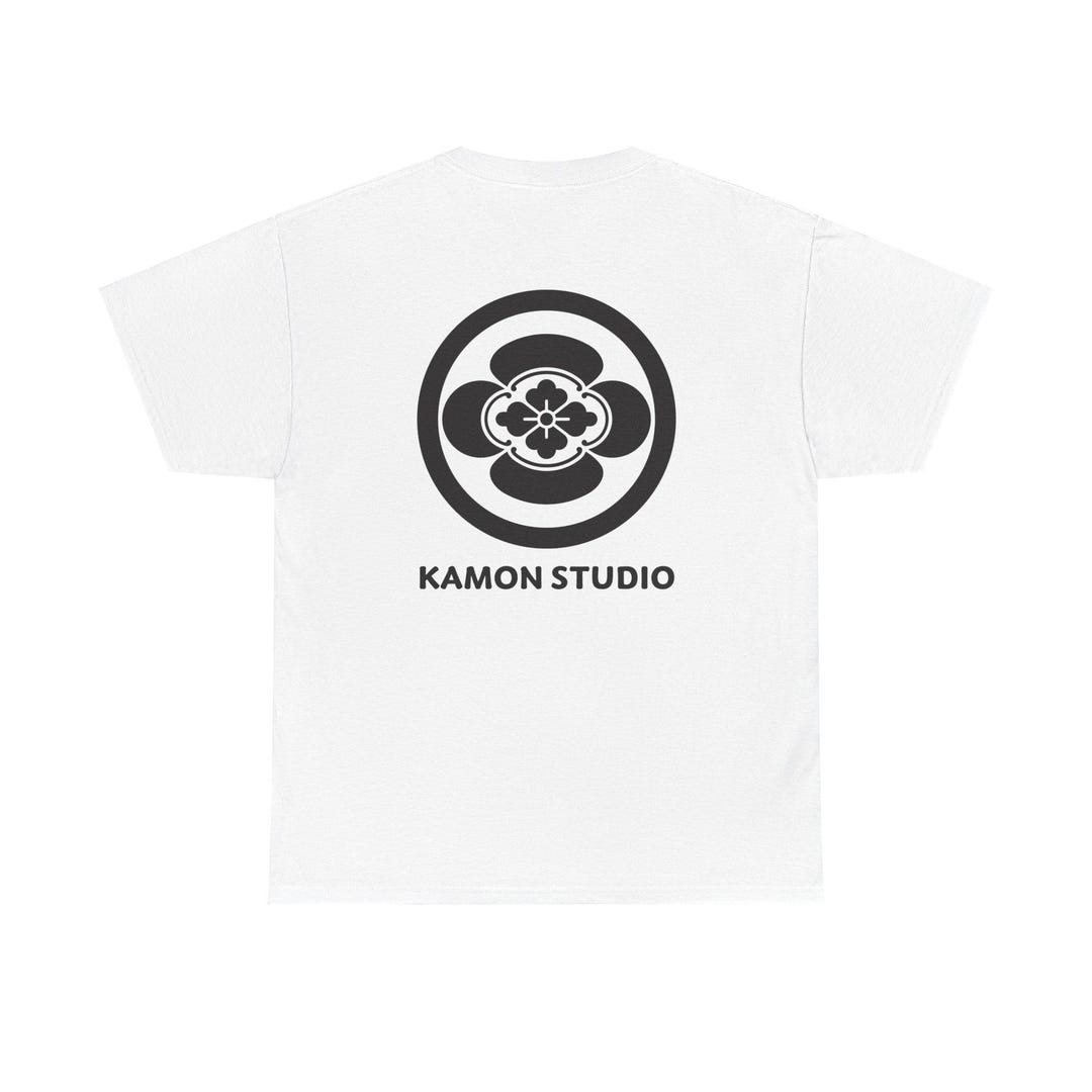 SAMURAI KAMON T-shirt Japanese Family Crest maru Ni Mokkou Okita Soshi ...