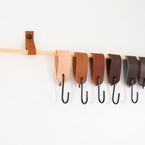Leather Loop Hooks | Leather Loop S Household Hooks - Etsy