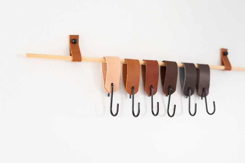 Leather Loop Hooks Leather Loop S Household Hooks | Etsy