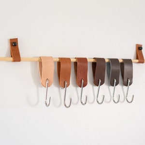 Leather Loop Hooks | Leather Loop S Household Hooks - Etsy