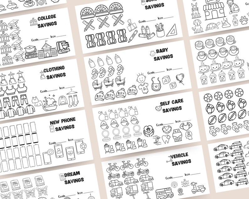 Money Saving Challenge Savings Tracker Printables Savings Tracker ...