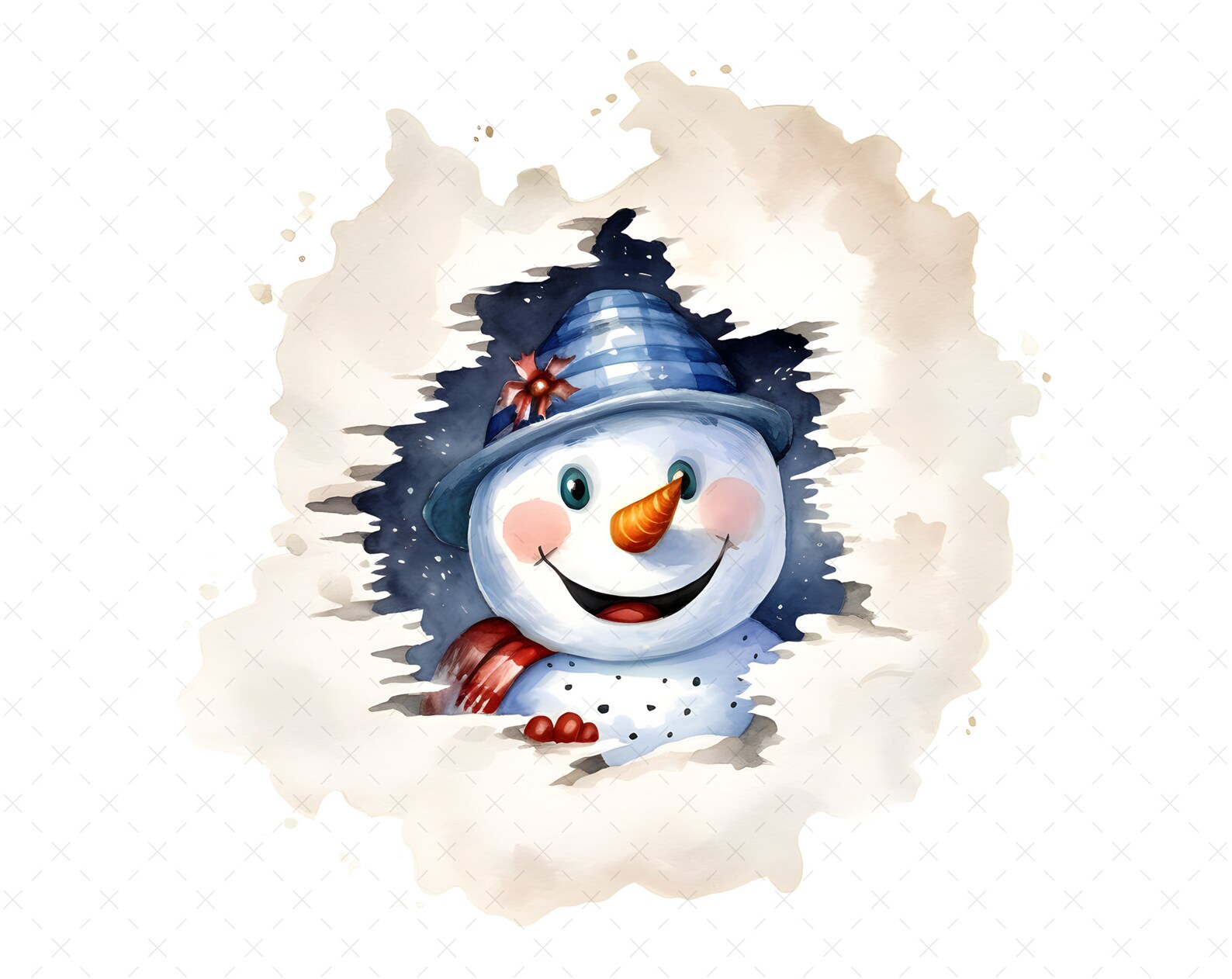 Funny Snowman Clipart 10 High Quality Jpgs Cute Christmas Character ...