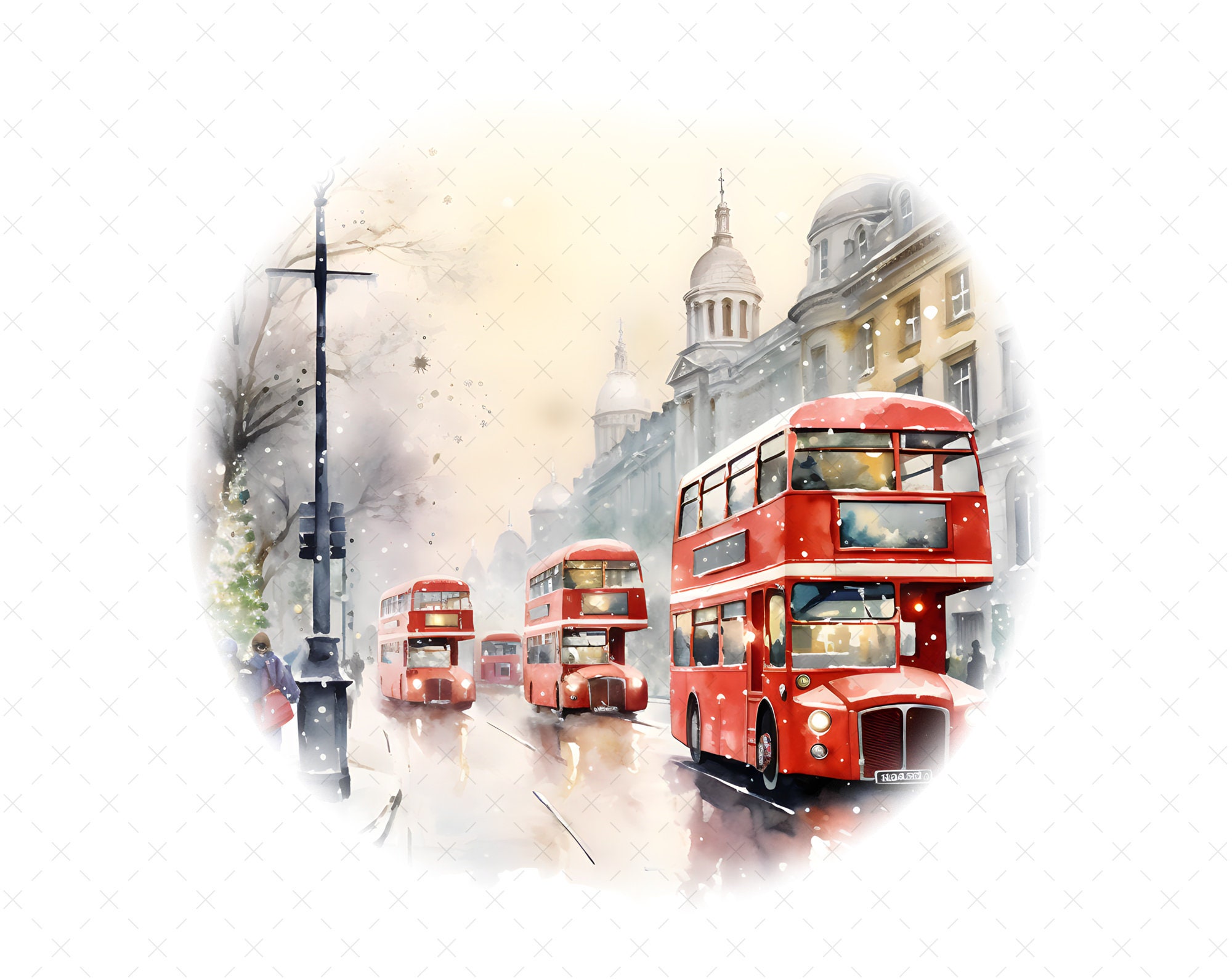 London Clipart 11 High Quality Jpgs Nostalgic Christmas Big Ben & Red ...