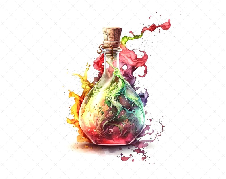 Witch Academy Clipart 11 High Quality Jpgs Potion Brewing Cauldron ...