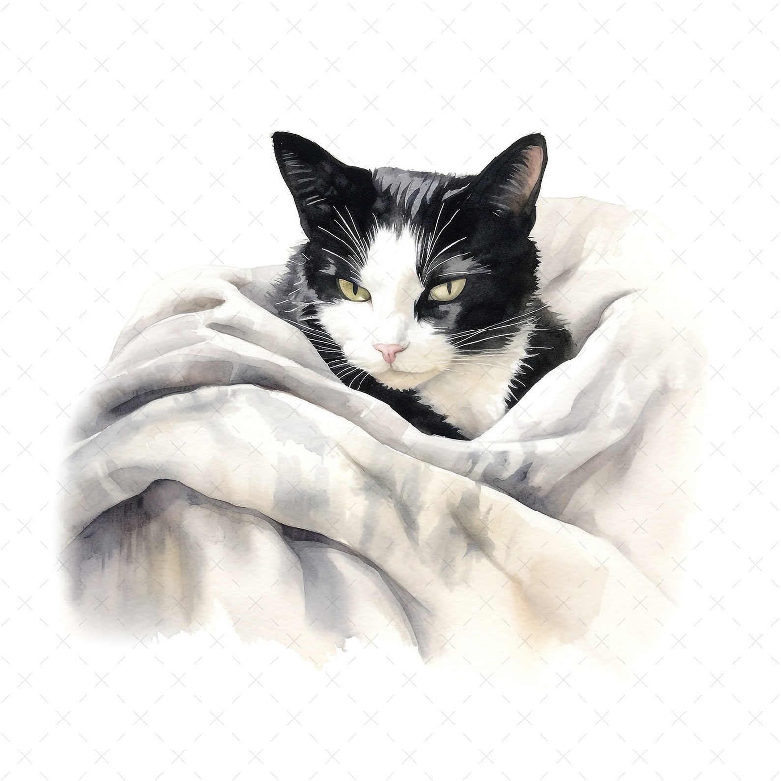 Black & White Cats Clipart 10 High Quality Jpgs Playful Kitten ...