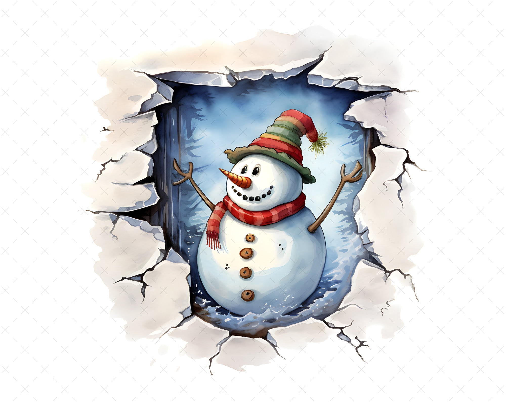 Funny Snowman Clipart 10 High Quality Jpgs Cute Christmas Character ...