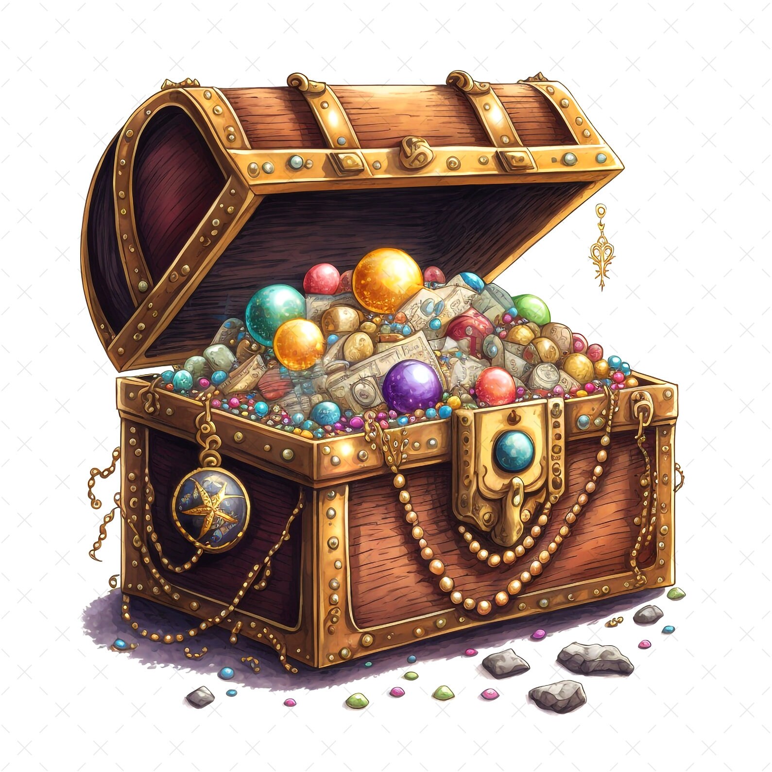 Treasure Chest Clipart 5 High Quality Jpgs Pirate Gold Jewels ...
