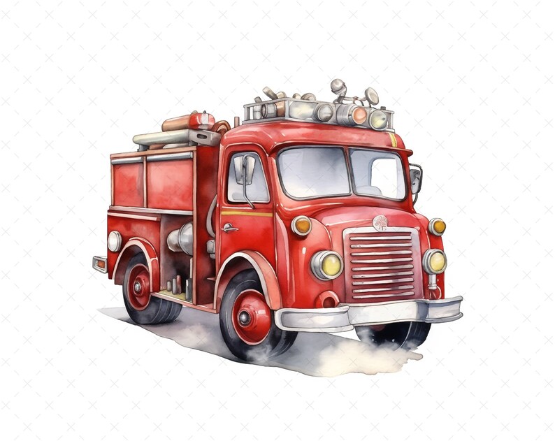 Fire Engines Clipart 4 High Quality Jpgs Red Firetruck Vehicle ...