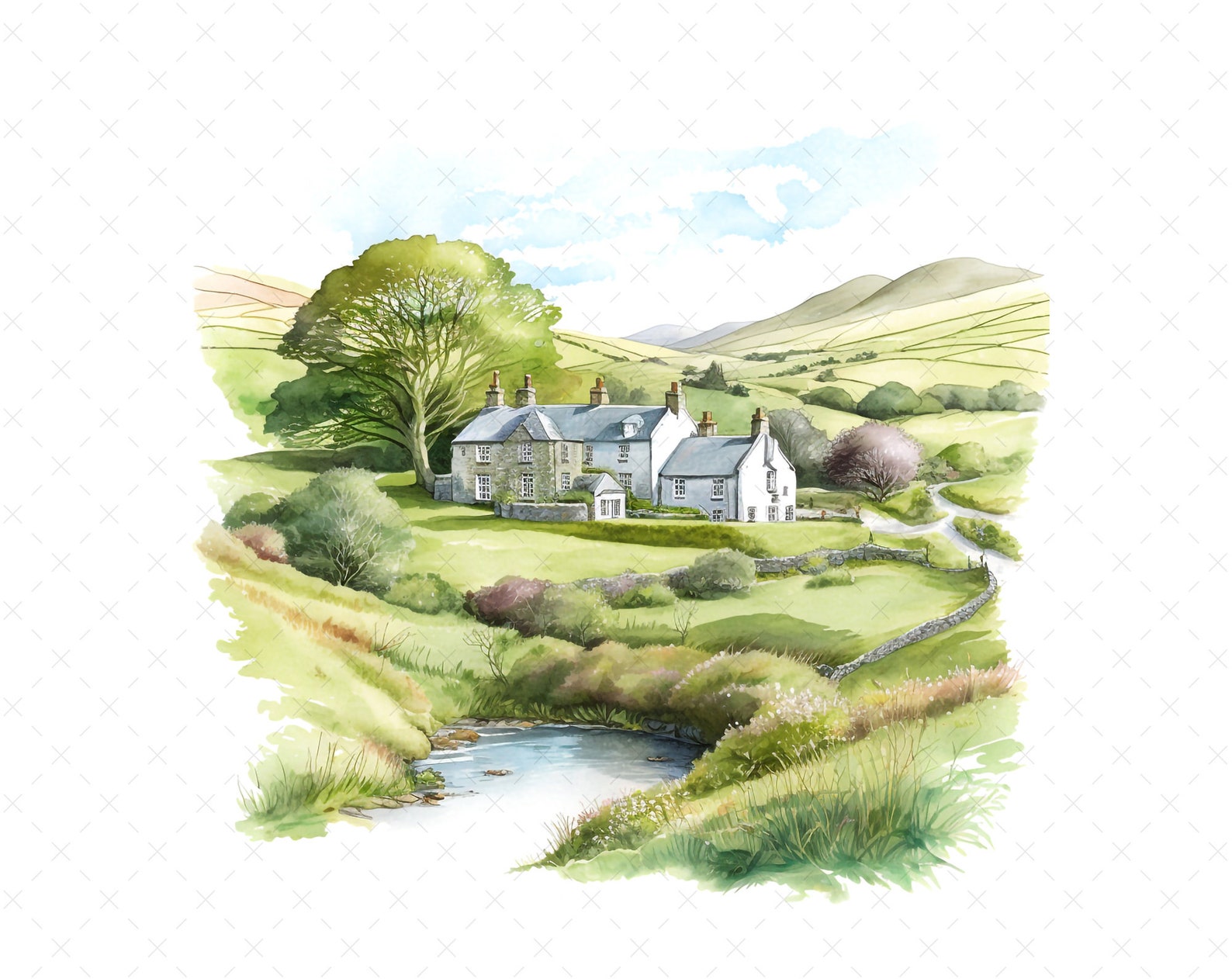 Scottish Highlands Clipart 6 High Quality Jpgs Rugged Landscape ...