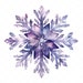 Purple Snowflake Clipart 6 High Quality Jpgs Elegant Christmas Ice ...
