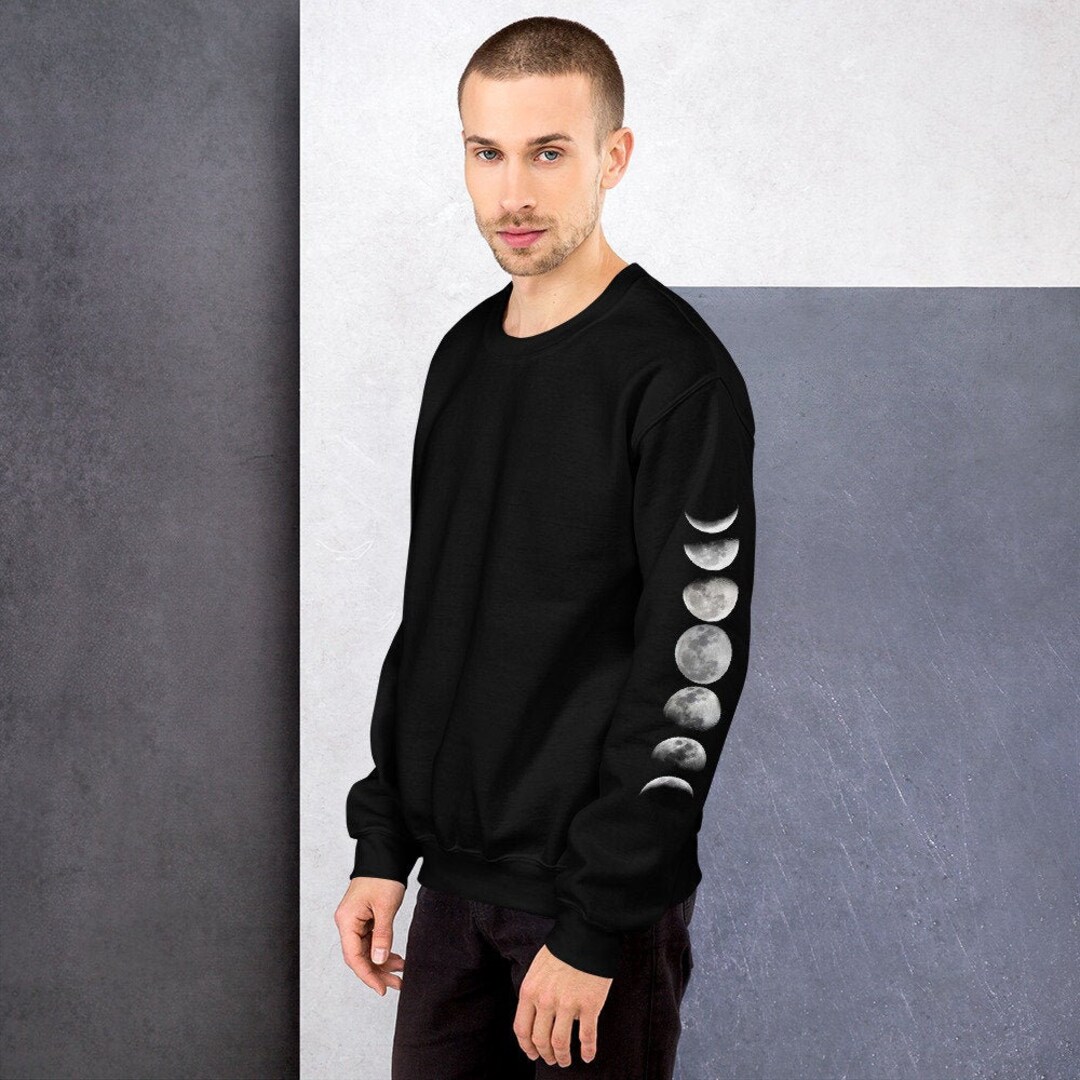 Moon Phase Sleeve Unisex Sweatshirt S-5XL Wild Within - Etsy
