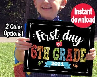 Sixth Grade Sign | Etsy