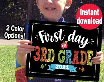 Third Grade Sign | Etsy