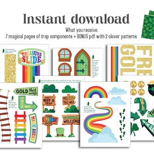 Printable Leprechaun Trap Kit St Patricks Day Activity for Kids DIY ...