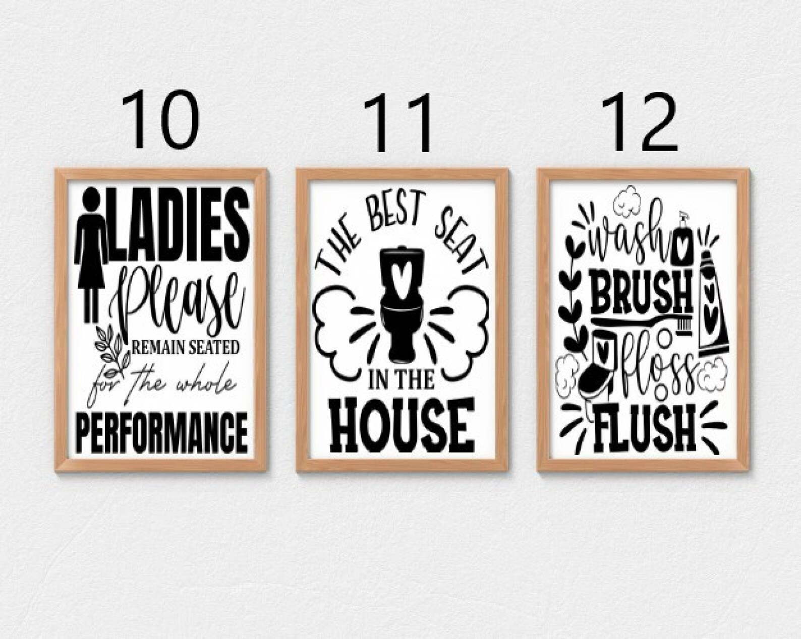 Bathroom Prints Downstairs Toilet Wall Art Sign Home | Etsy UK