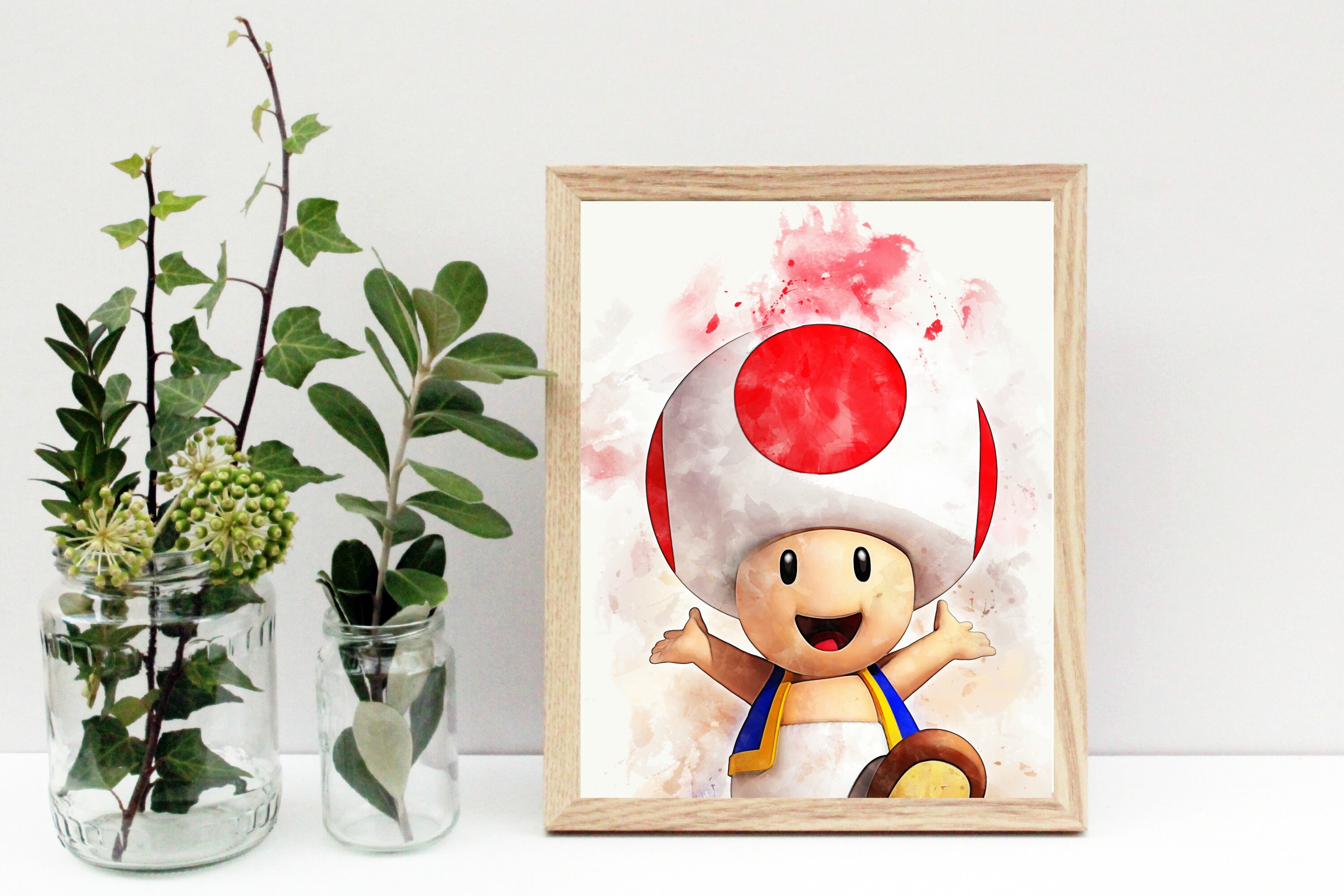 Mario prints Mario brothers gamer gift Nintendo video game | Etsy