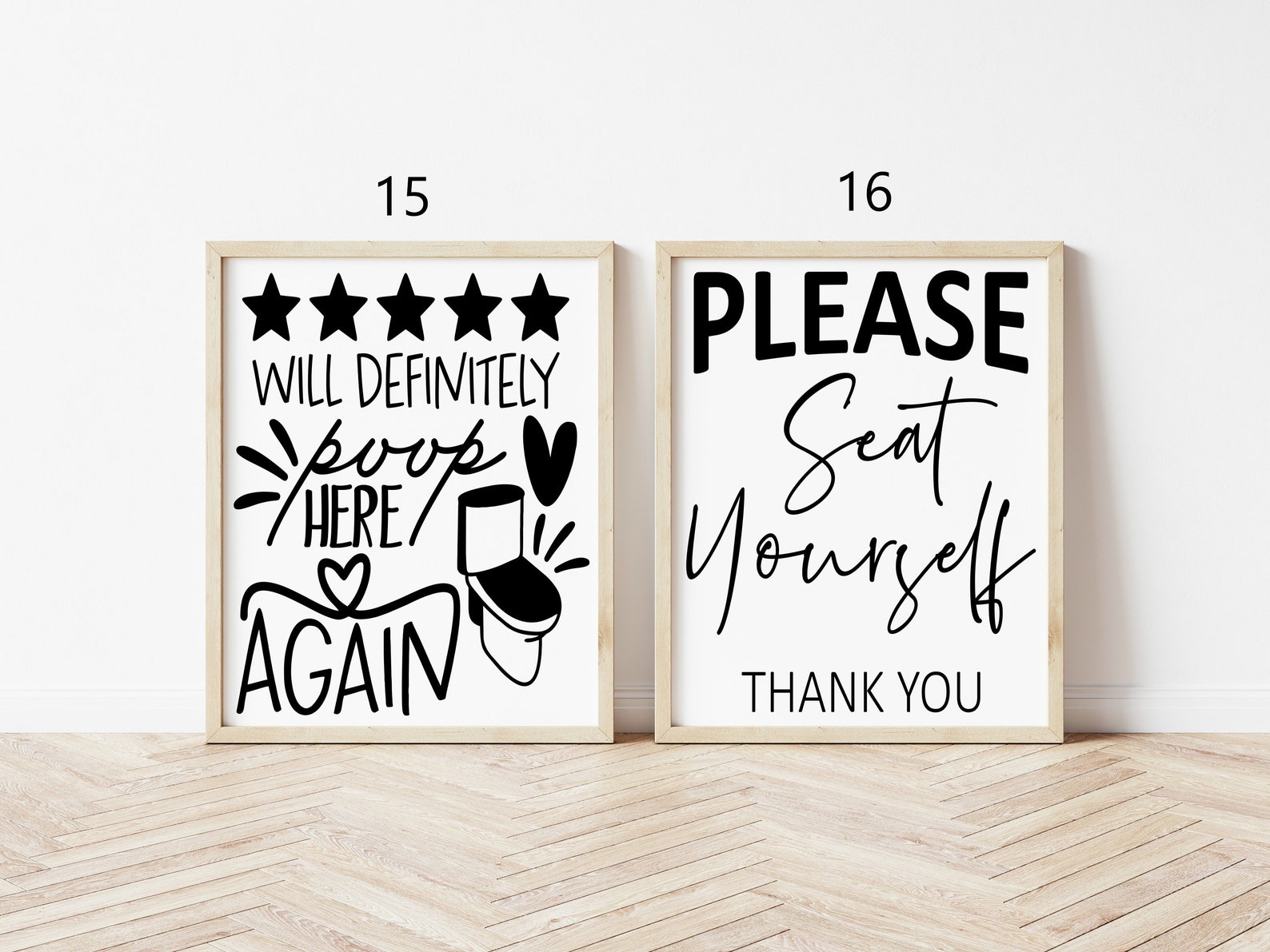 Bathroom Prints Downstairs Toilet Wall Art Sign Home | Etsy UK