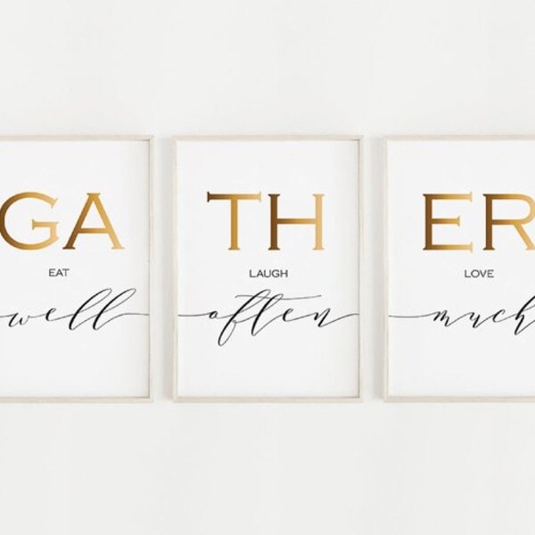 Gather Eat Laugh - Etsy