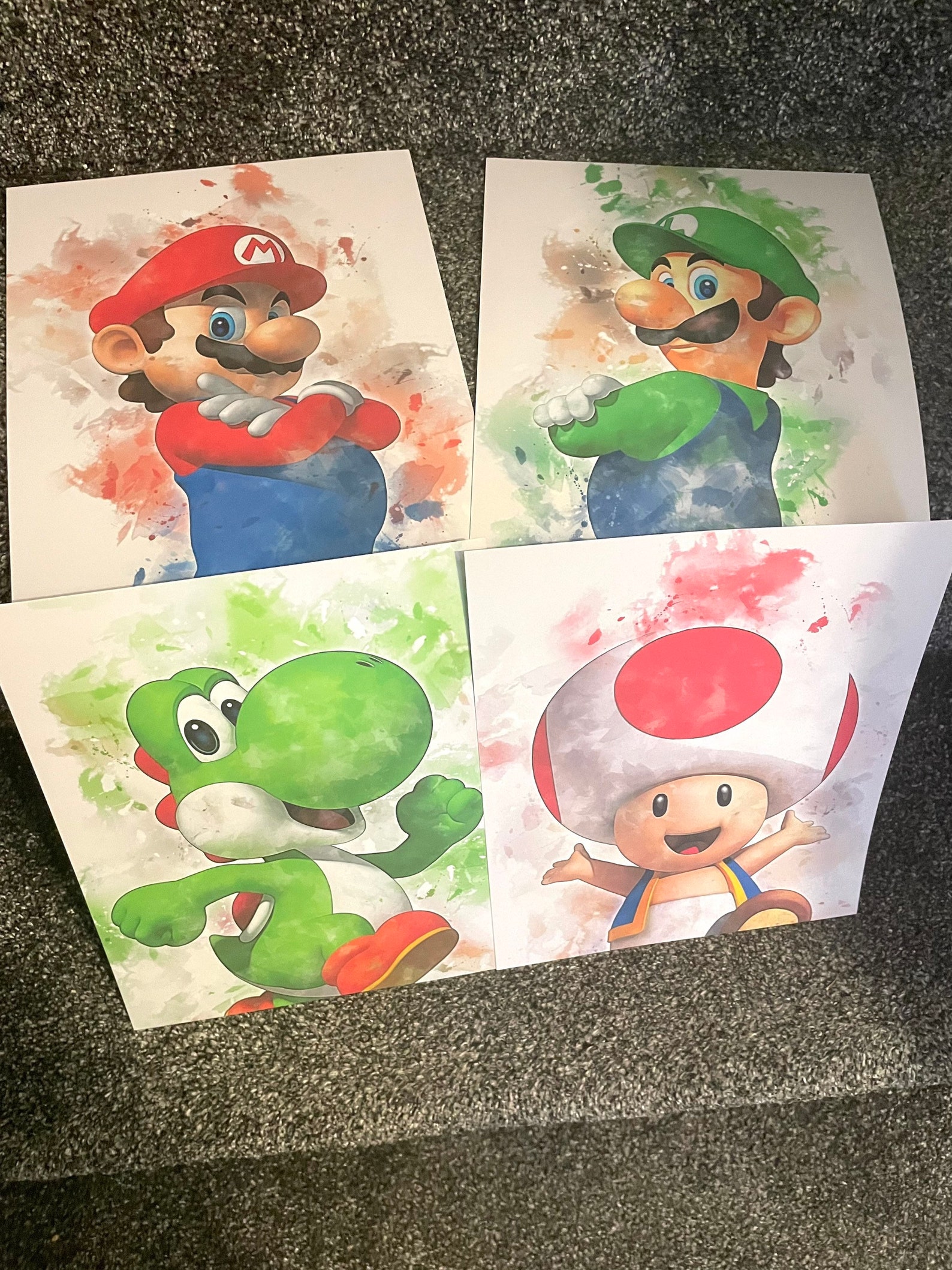 Mario Prints Mario Brothers Gamer Gift Nintendo Video Game | Etsy UK