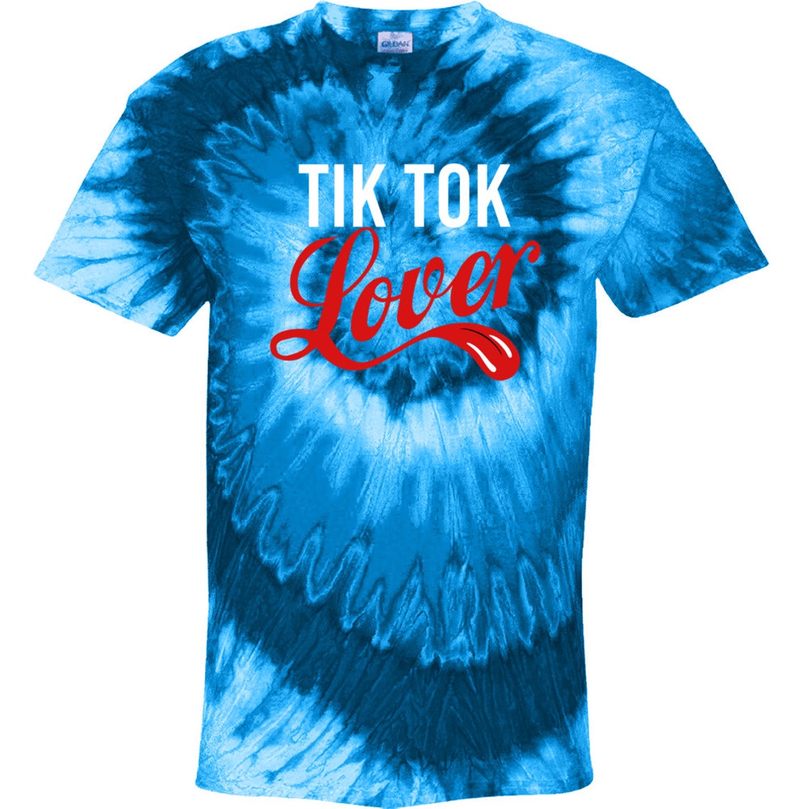 I Love Tik Tok Tie Dye T Shirt Video Lover Custom Influencer Etsy