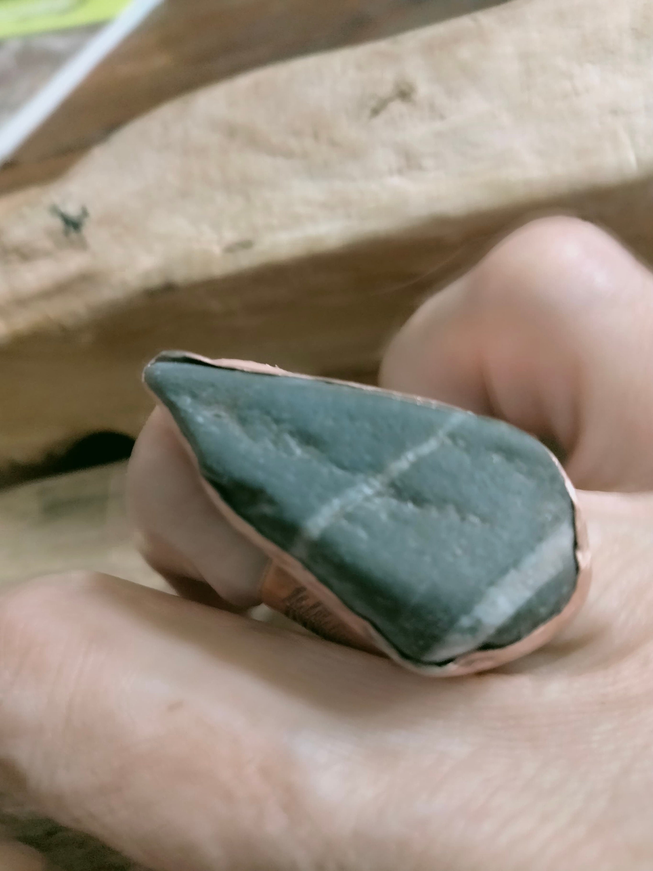 Copper and Stone Hand Crafted Statement Ring Copper Ring - Etsy