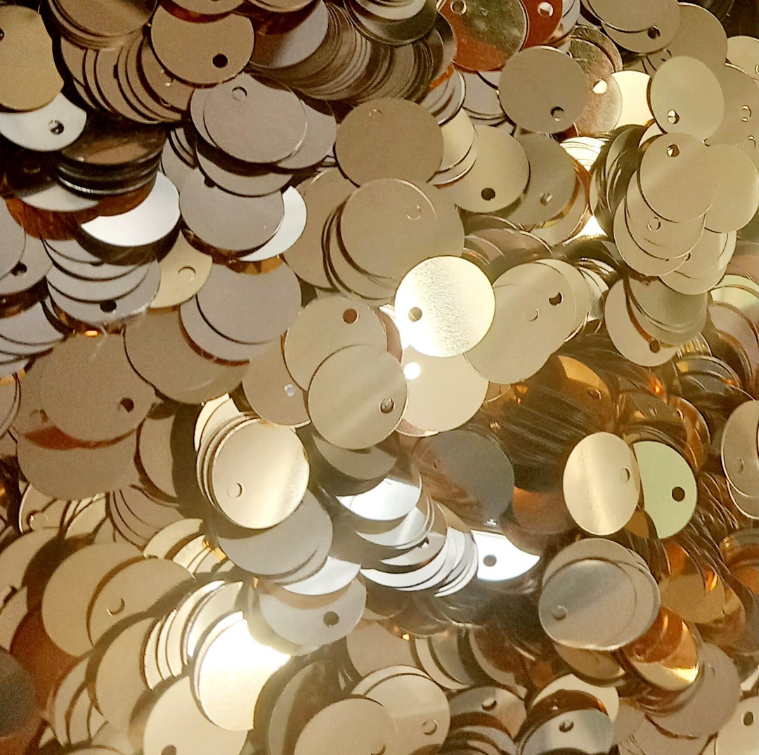 Metallic Gold 10mm Shiny Sequins. 20g Pack Around 700 Sequins. Crafts ...