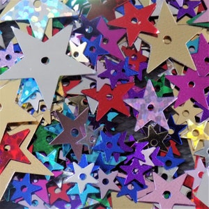 Mixed Star Sequins x 20g 100s and 100s. Mix of Metallic and | Etsy