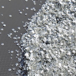 Tiny 2mm Satin Silver Sequins X 5g. Thousands of Matt Silver Effect 2mm ...