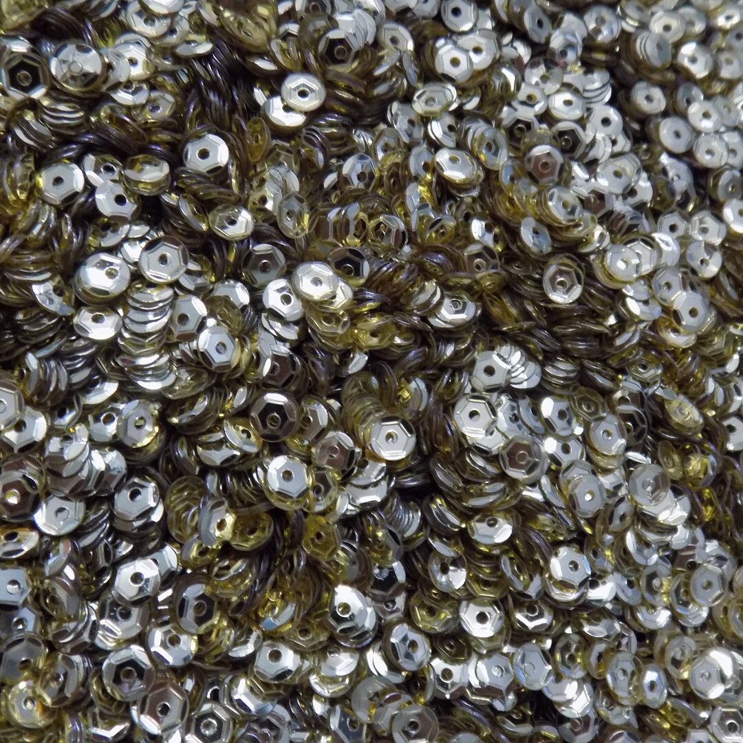 4mm Metallic Gold Cupped Sequins X 10g. Hundreds of Metallic Effect ...