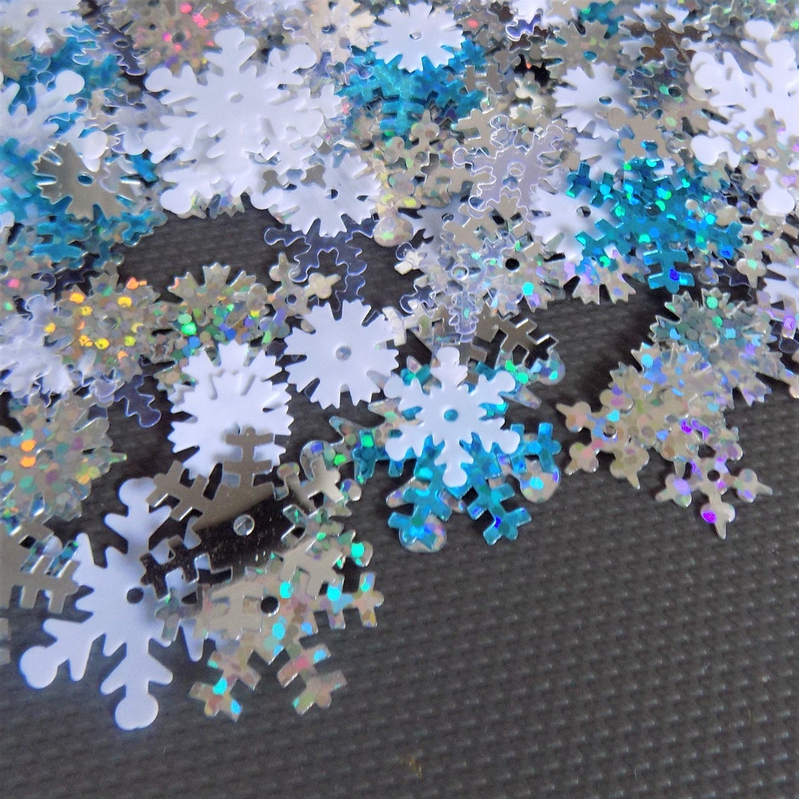 BUY 1 GET 1 FREE Mixed Snowflake Sequins X 25g. Festive - Etsy
