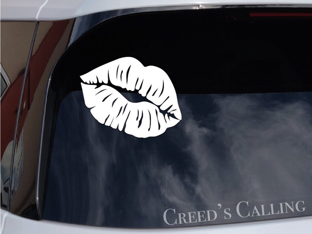 LIP DECAL | STICKER Kiss - Etsy