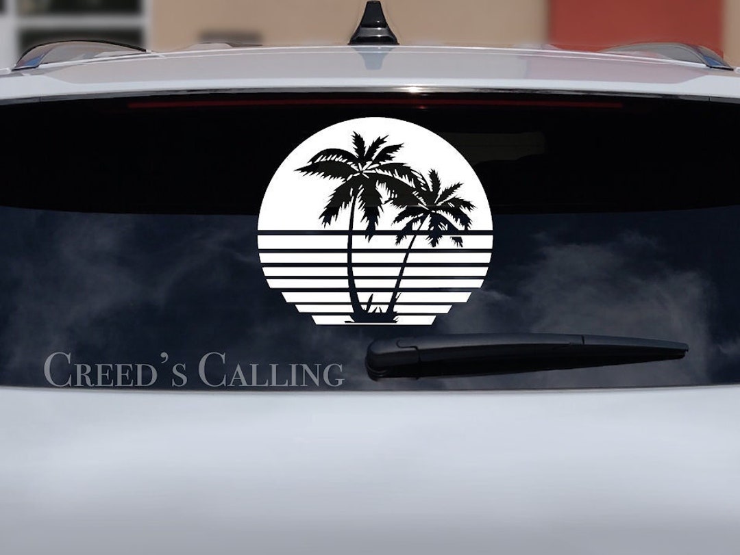 DECAL | Palm Tree Decal, Laptop Decal, MacBook Decal, Window Decal ...