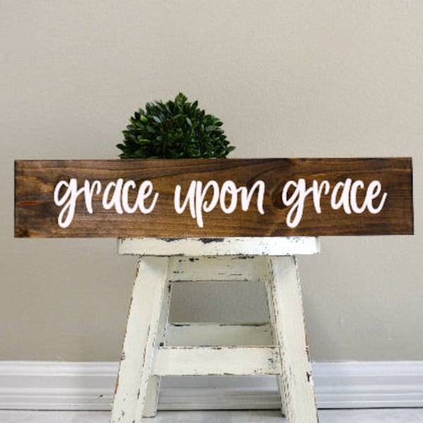 Wooden Grace Sign - Etsy