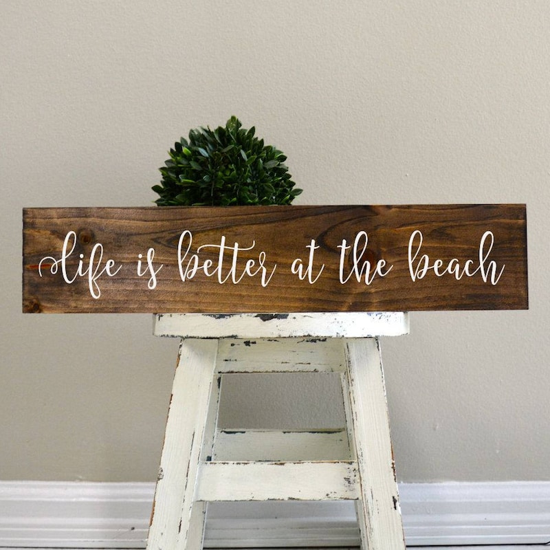 Rustic Beach Sign - Etsy