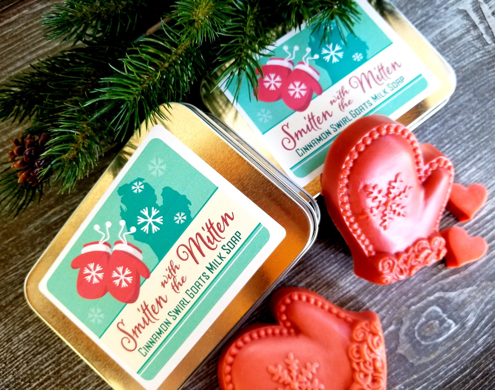 Smitten With the Mitten Soap / Cinnamon Goats Milk Soap / | Etsy