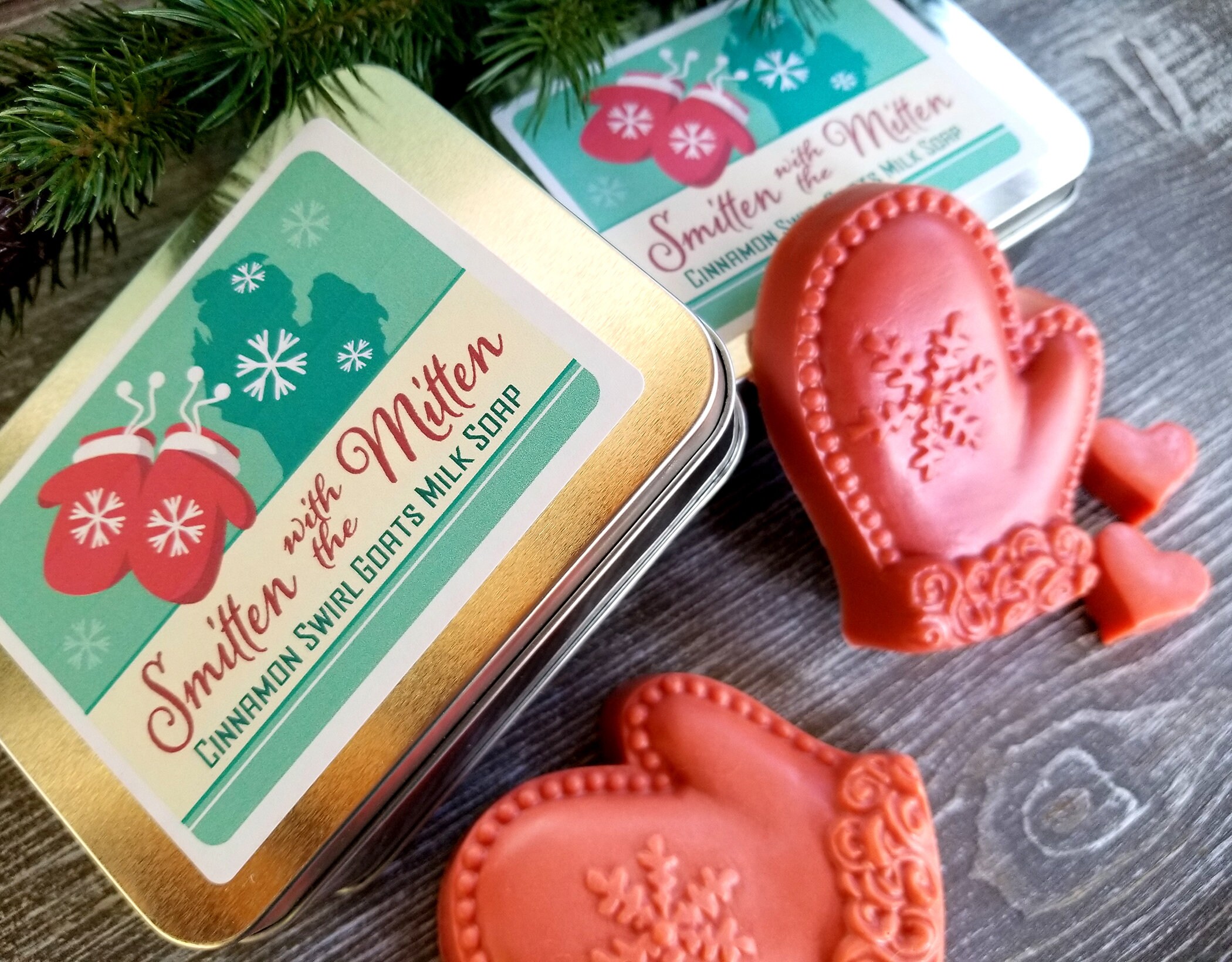 Smitten With the Mitten Soap / Cinnamon Goats Milk Soap / | Etsy