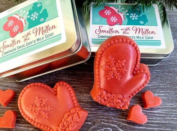 Smitten With the Mitten Soap / Cinnamon Goats Milk Soap / | Etsy