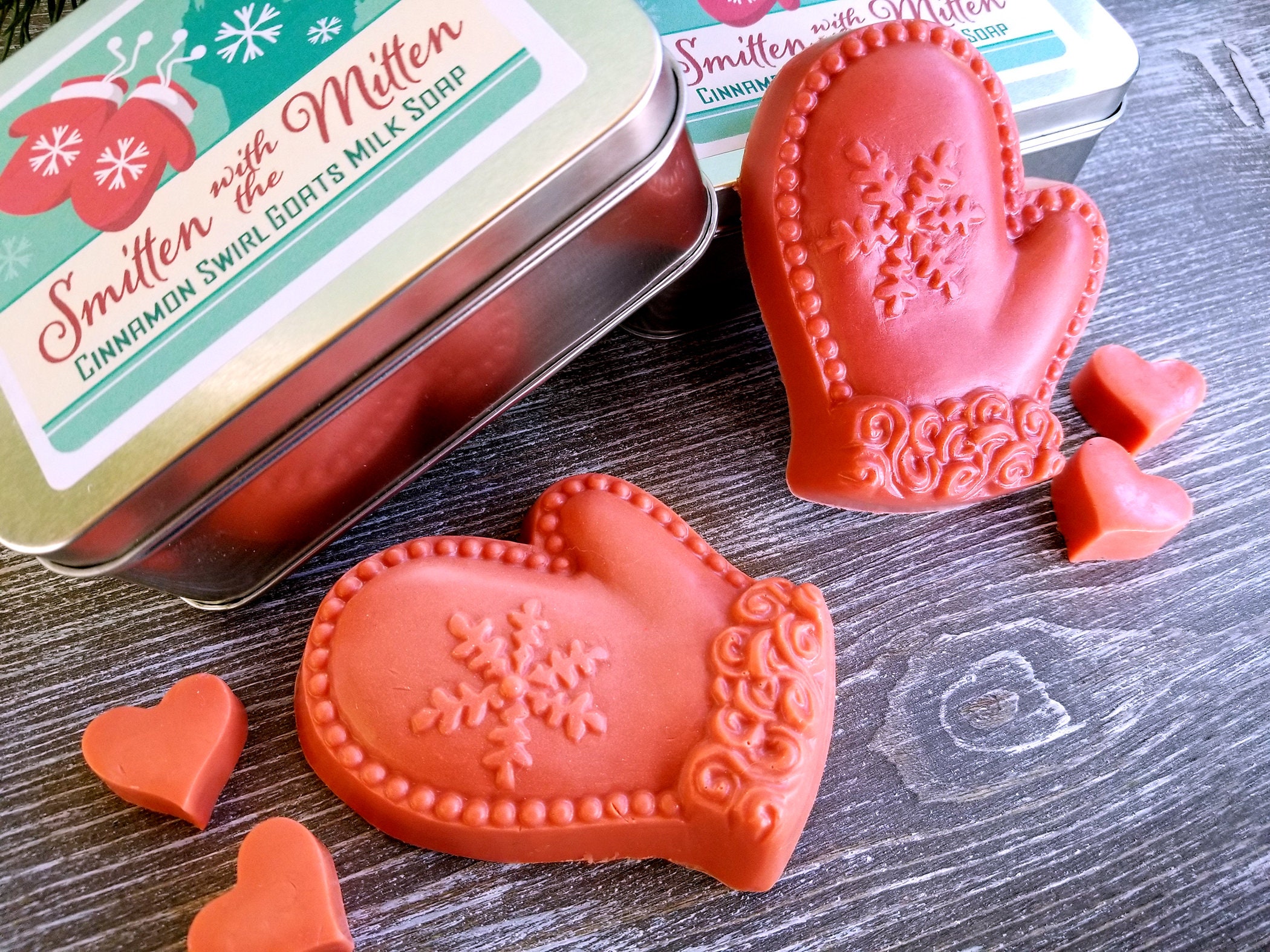 Smitten With the Mitten Soap / Cinnamon Goats Milk Soap / | Etsy