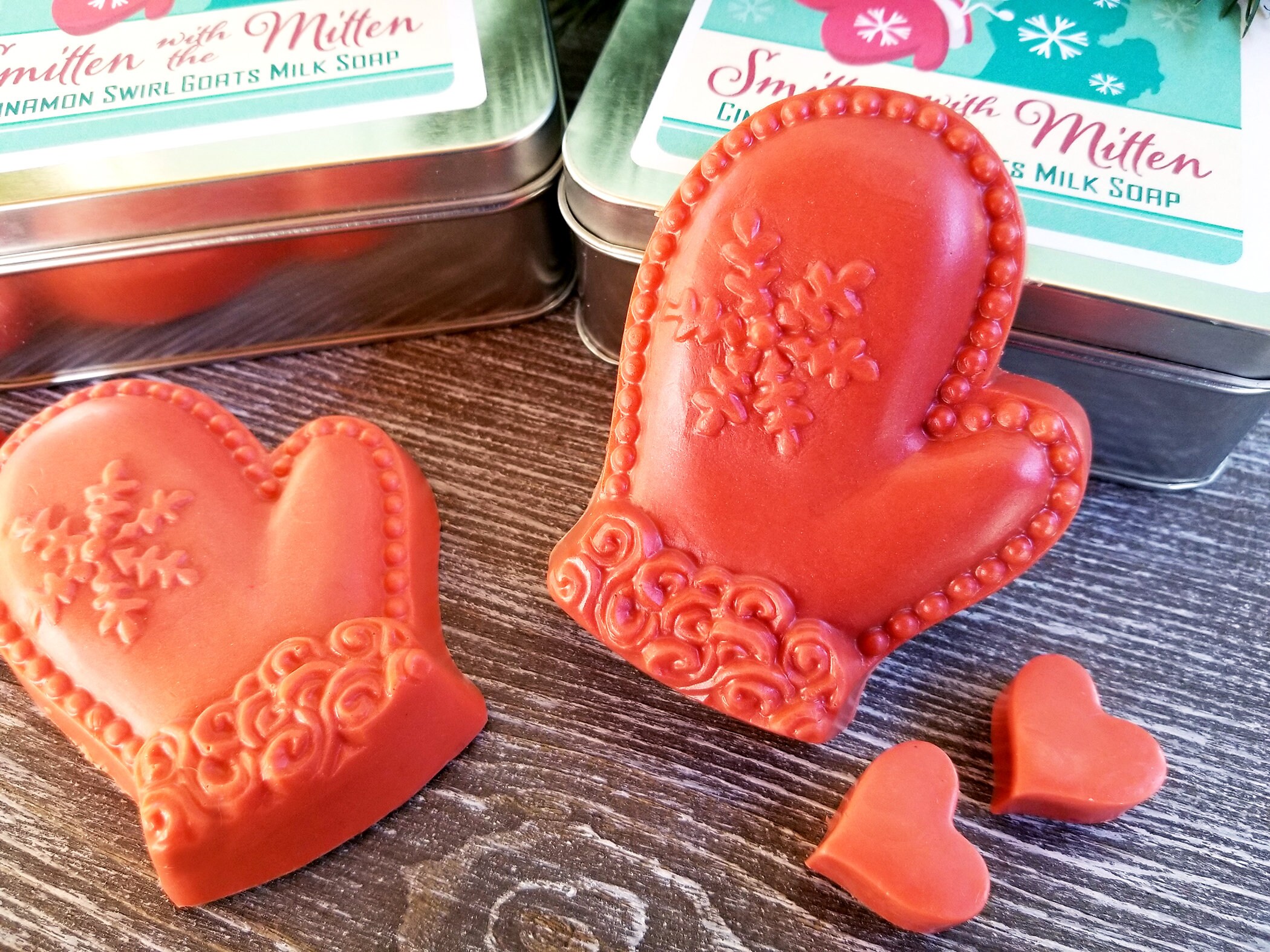 Smitten With the Mitten Soap / Cinnamon Goats Milk Soap / | Etsy