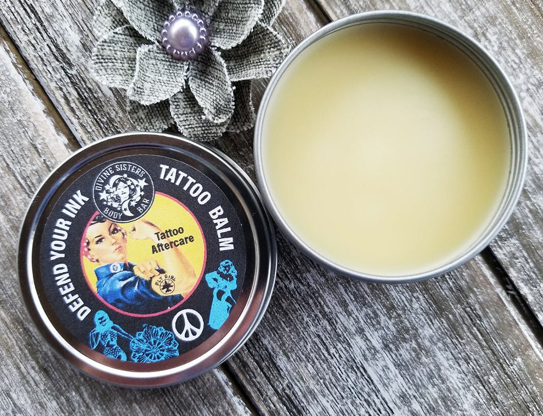 Organic Tattoo Balm / Tattoo Salve / Tattoo Aftercare Balm / | Etsy