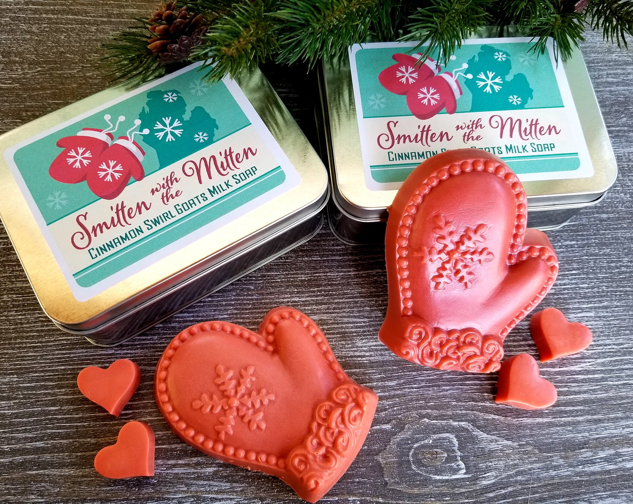 Smitten With the Mitten Soap / Cinnamon Goats Milk Soap / | Etsy
