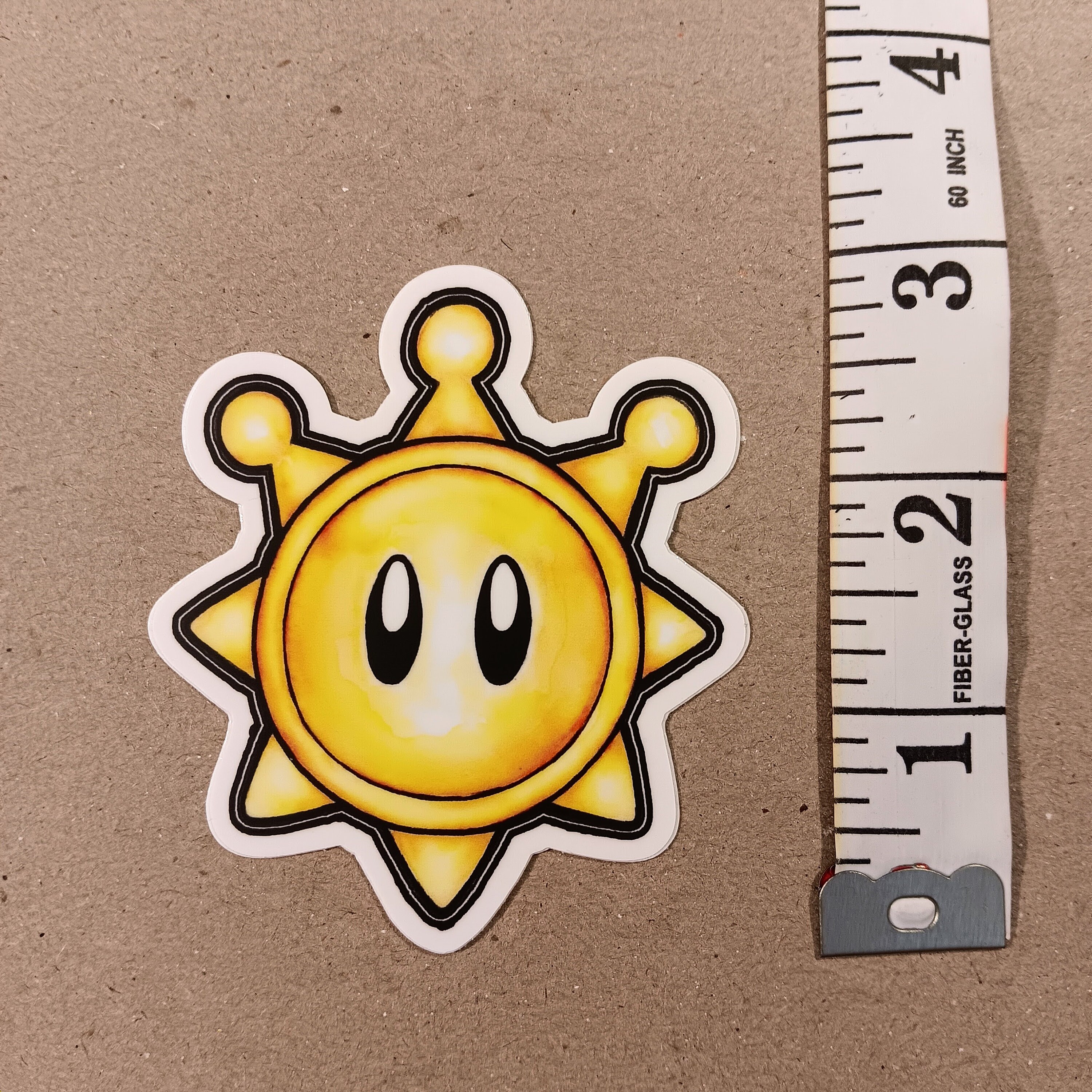 Super Mario Shine Sprite Vinyl Sticker - Etsy